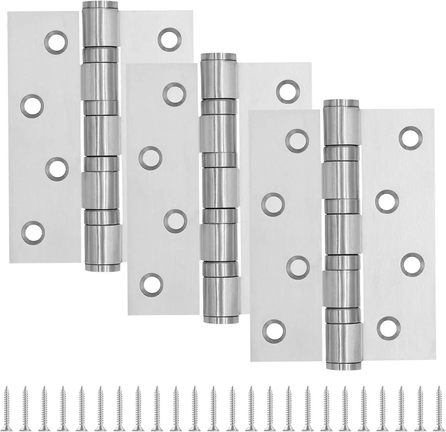Stainless Steel Ball Bearing Door Hinges | 3x4 Inch, Silver – tdchinges