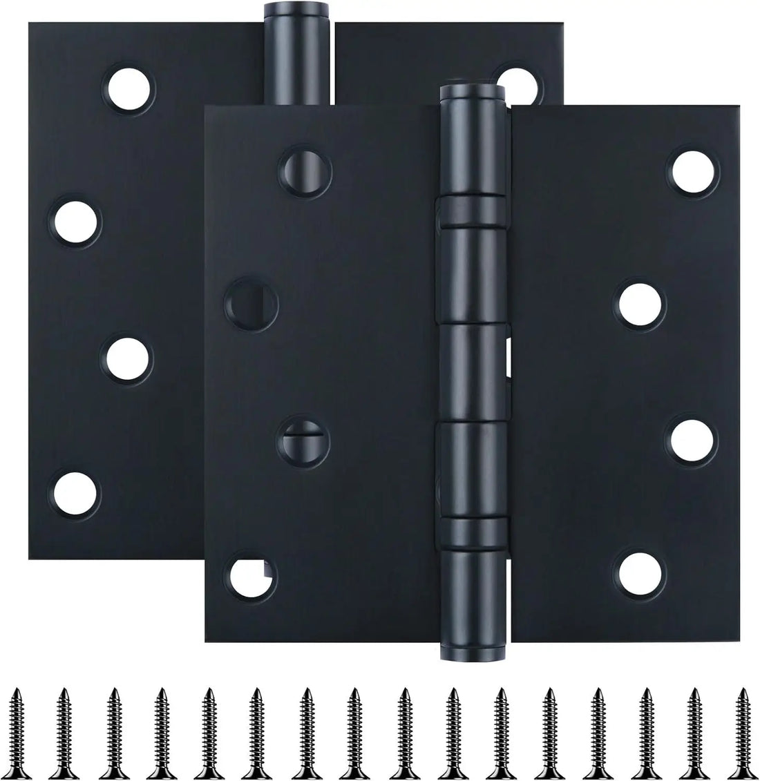 4 Inch Black Stainless Steel Door Hinges with Ball Bearing – tdchinges