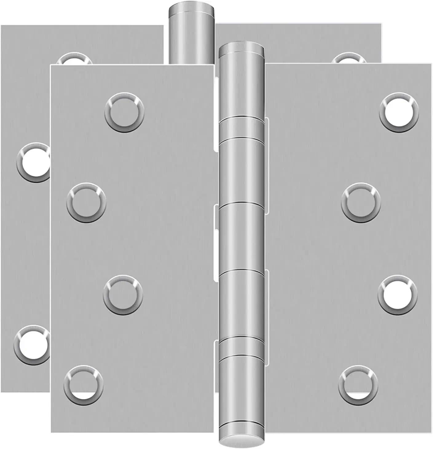 4 Inch Silver Stainless Steel Door Hinges with Ball Bearing – tdchinges
